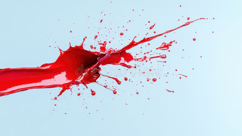 Vibrant Abstract Paint Splash with Sharp Angles and Soft Curves Stock ...