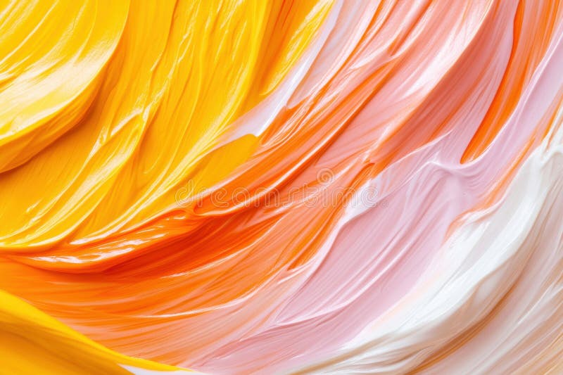 Vibrant Abstract Paint Strokes with Yellow, Orange, and Pink Textures ...