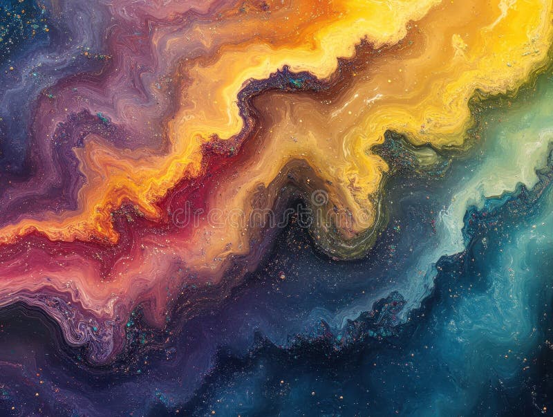 Vibrant Abstract Paint Texture with Bold Swirls and Dynamic Colors ...