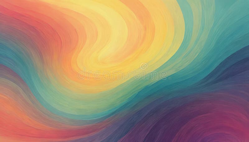 Colorful Abstract Gradient Painting with Swirling Patterns Stock ...