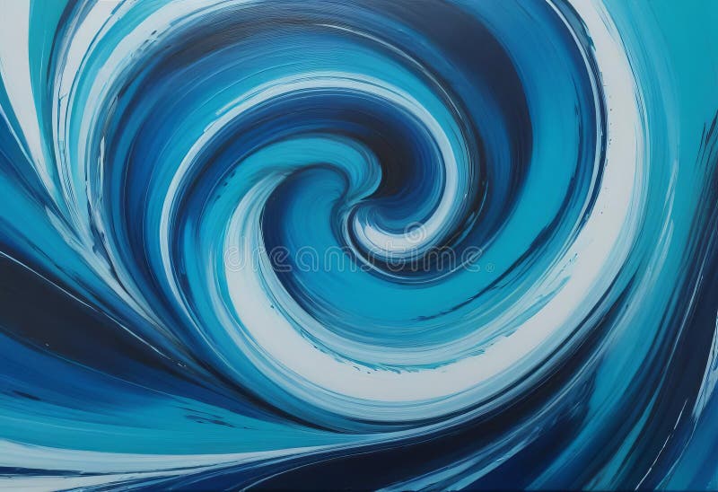 A Vibrant Abstract Painting Featuring a Mesmerizing Swirl Stock ...