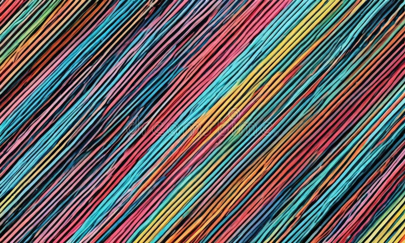 Vibrant Abstract Pattern Diagonal Stripes in Various Colors, Including ...