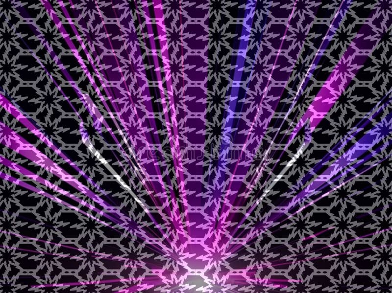 Abstract Blue Background Geometric Shapes Bright Light Bottom Center ...