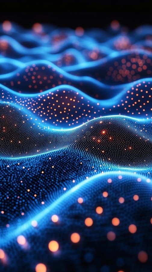 A Vibrant, Abstract Pattern with Flowing Textures and Lively Dots ...