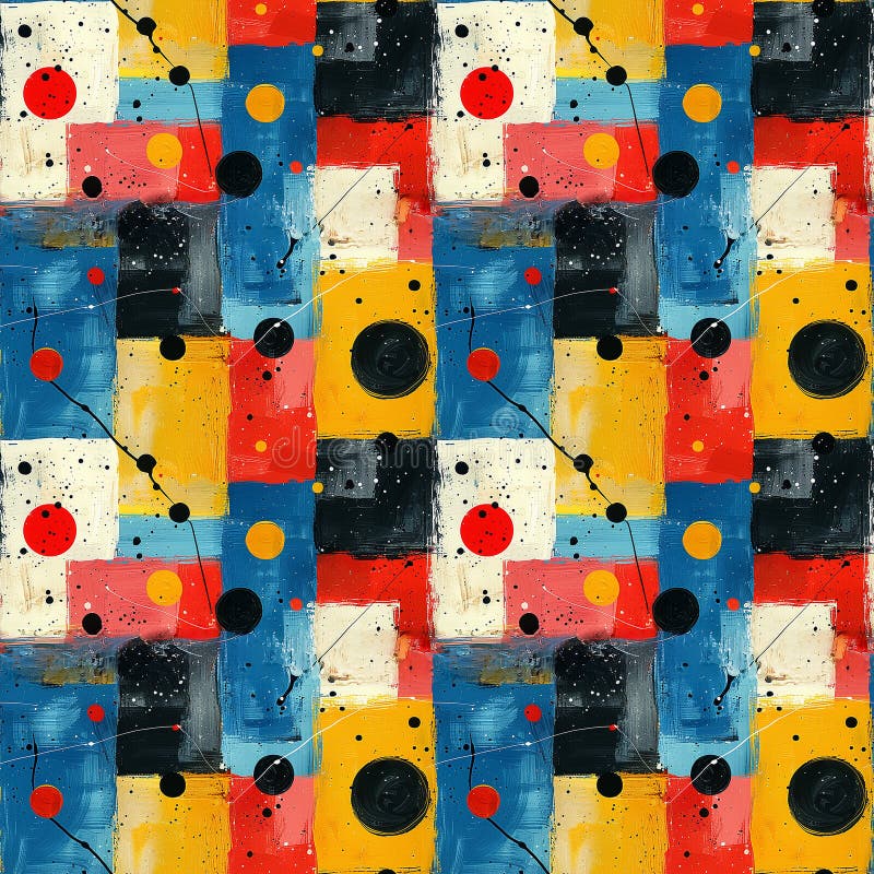 Vibrant Abstract Pattern Showcasing Harmonious Colors and Shapes in a ...