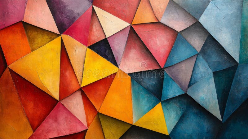 Abstract Blue Geometric Shapes Sharp Angles Vibrant Hues Surface Stock ...