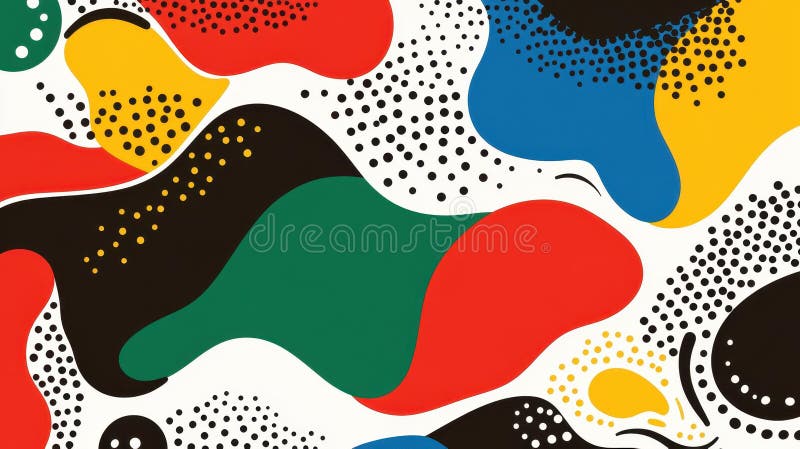Vibrant Abstract Pop Art Background Featuring a Unique Wave Pattern and ...