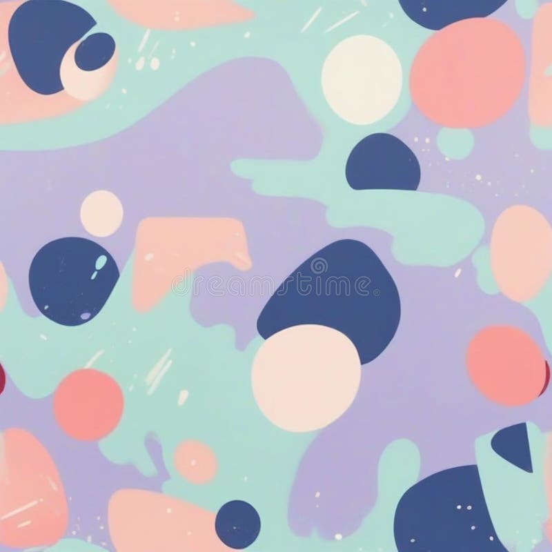 Abstract Pop Art Paint Splash Pattern – Memphis 80s-90s Style Stock ...