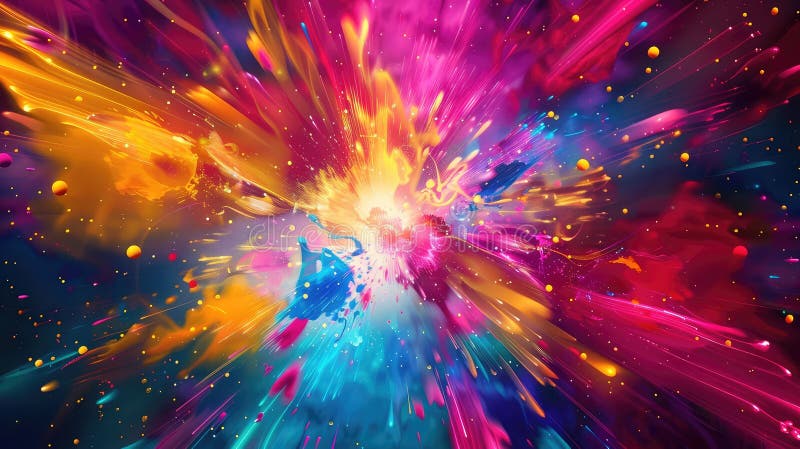 Vibrant Abstract Pop Background with a Dynamic Explosion of Colors ...