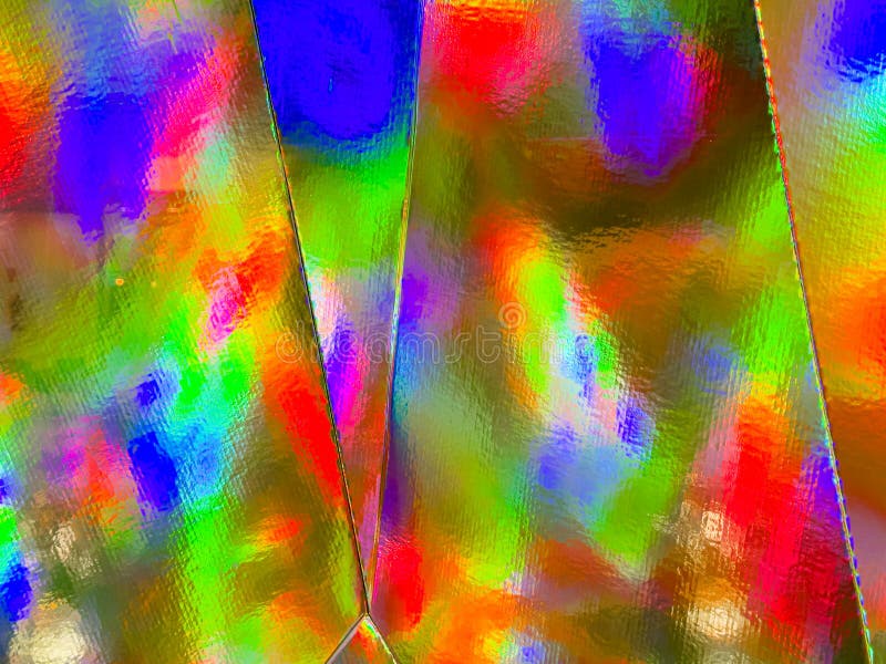 Vibrant Abstract Prism with Multicolored Reflection Patterns Stock ...