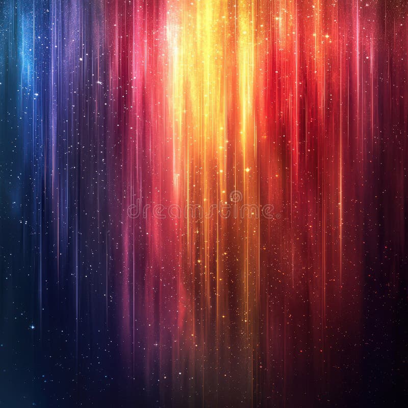 Vibrant Abstract Pulsing Lines with Starry Background - 80 Characters ...