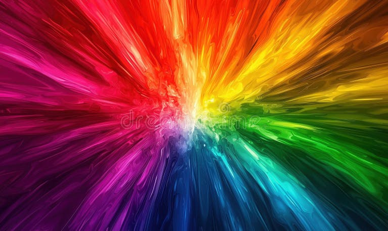 Vibrant Abstract Rainbow Explosion with Dynamic Color Flow and Texture ...