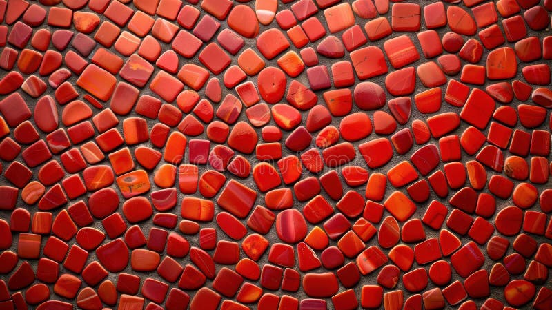 Vibrant Abstract Red Mosaic Design for Dynamic and Eyecatching ...