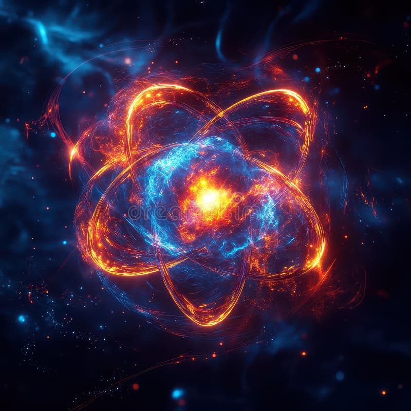 Stunning Visualization Atomic Structure Vibrant Colors Energy Stock Photos - Free & Royalty-Free ...