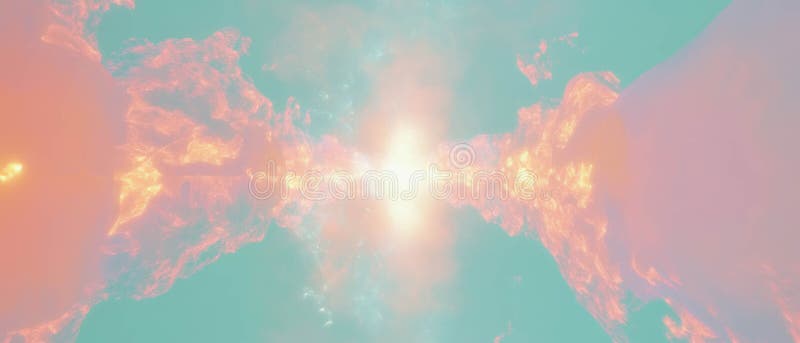 Vibrant Abstract Representation of Fire with Central Space for Creative ...