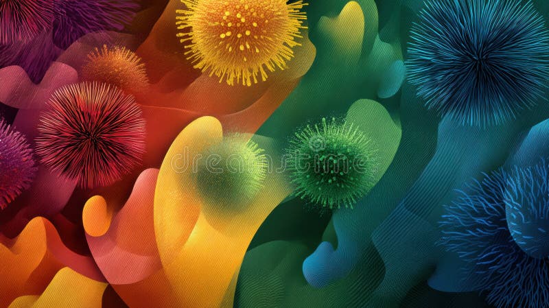 Vibrant Abstract Representation of a Healthy Immune System Showcasing ...