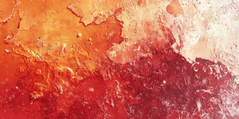 Vibrant Abstract Representation of Mars with Red and Orange Textures ...