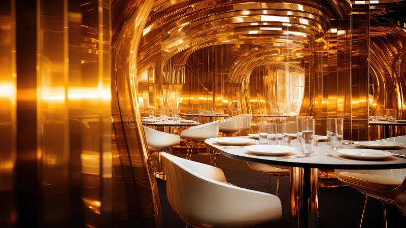 Vibrant Abstract Restaurant Background Stock Illustration ...