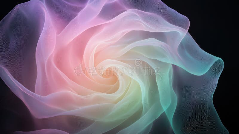 Vibrant Abstract Rose Swirl Stock Illustration - Illustration of swirl ...