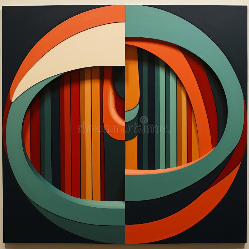 Vibrant Abstract Rugby League Inspired Modular Constructivist Design ...