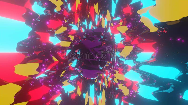 Psychedelic Color - Splashed Abstract Scene Stock Footage - Video of ...