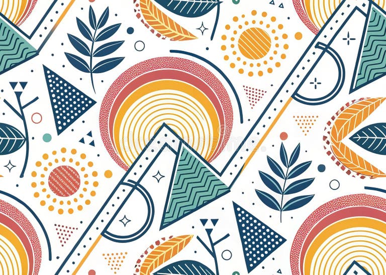 Vibrant Abstract Science Pattern for Research Posters and Backgrounds a ...