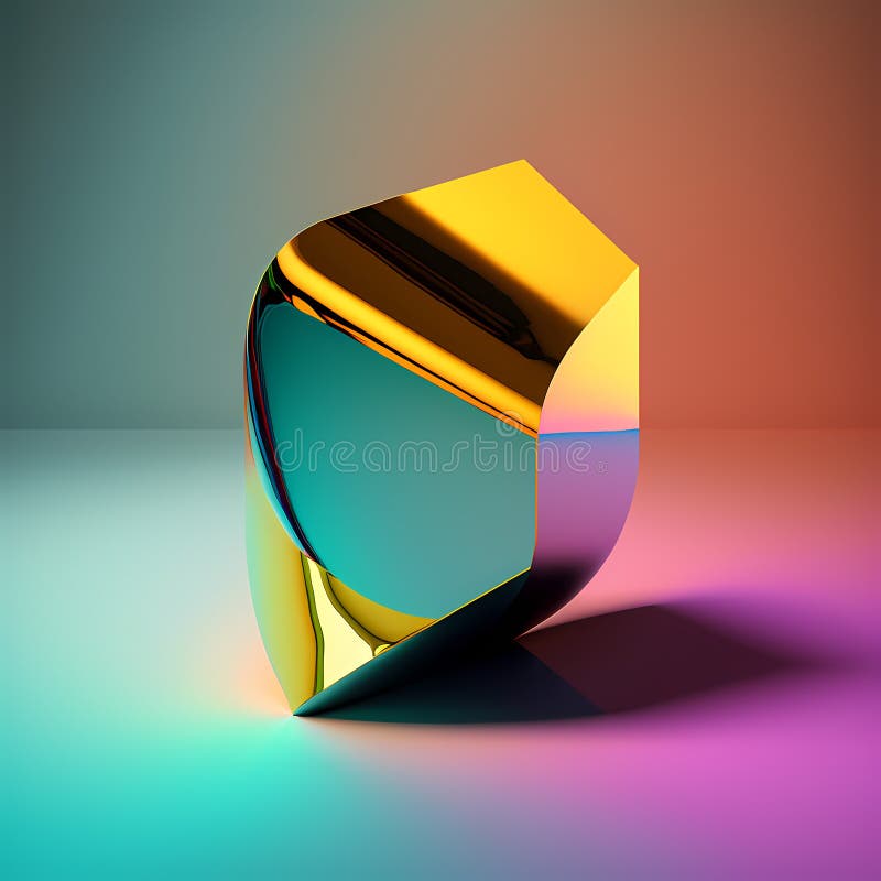 Vibrant Abstract Shapes: a Bright and Solid Multi-Colored Object ... Vibrant Abstract Shapes: a Bright and Solid Multi-Colored Object ...