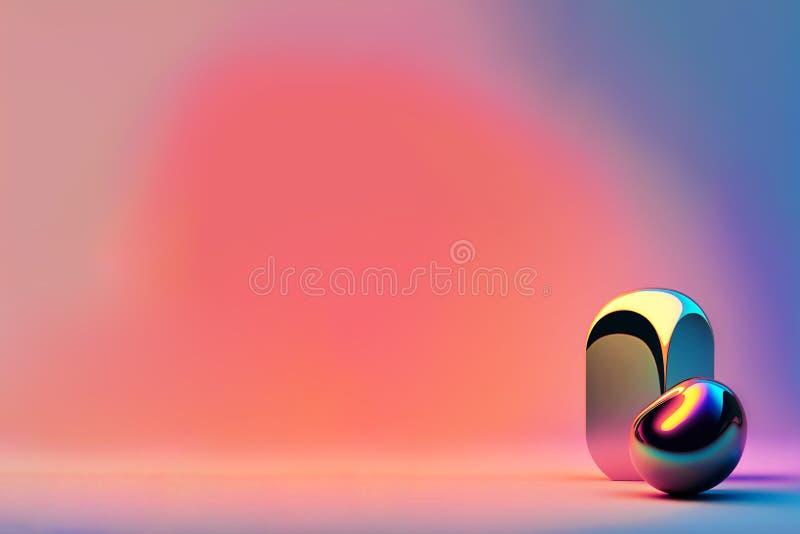 Vibrant Abstract Shapes: a Bright and Solid Multi-Colored Object ...