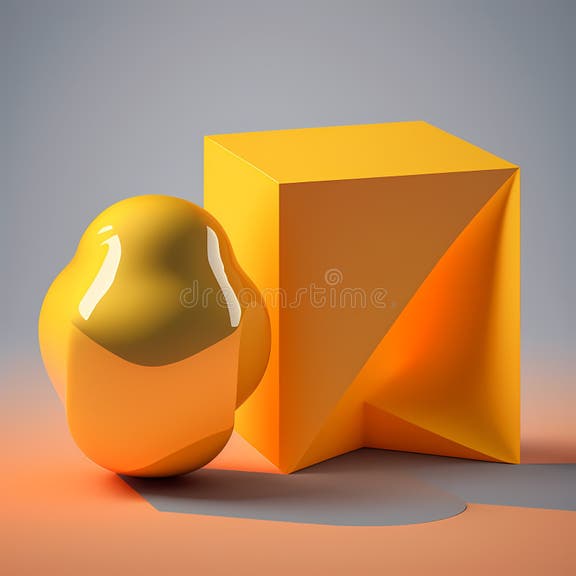 Vibrant Abstract Shapes and Circles: a Bright and Solid Multi-Colored ...