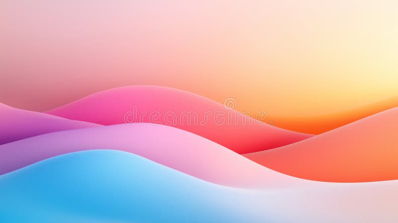 Vibrant Abstract Shapes Create Stunning Gradient Design with Soft ...