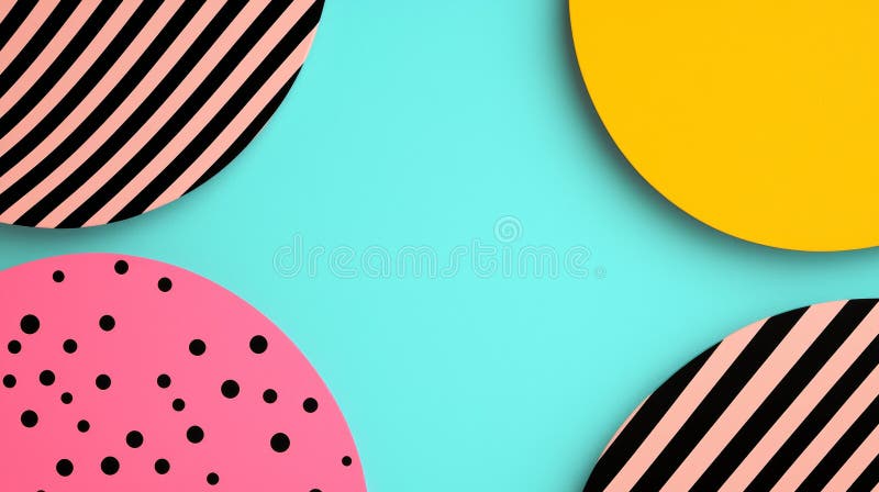 Vibrant Abstract Shapes in Playful Colors and Patterns for Modern Art ...