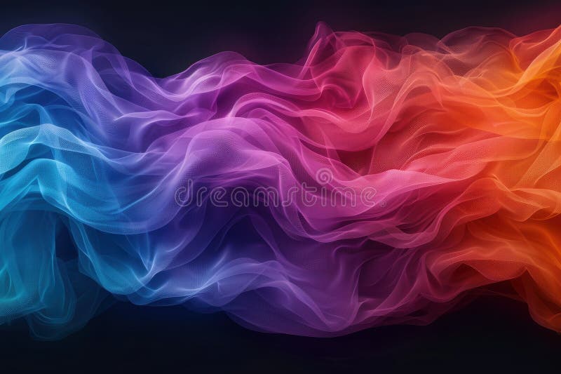 Vibrant Abstract Smoke and Flame Patterns Stock Illustration ...
