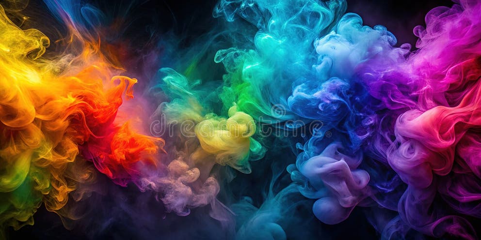 Vibrant Abstract Smoke Gradient Background a Stunning Colorful and ...