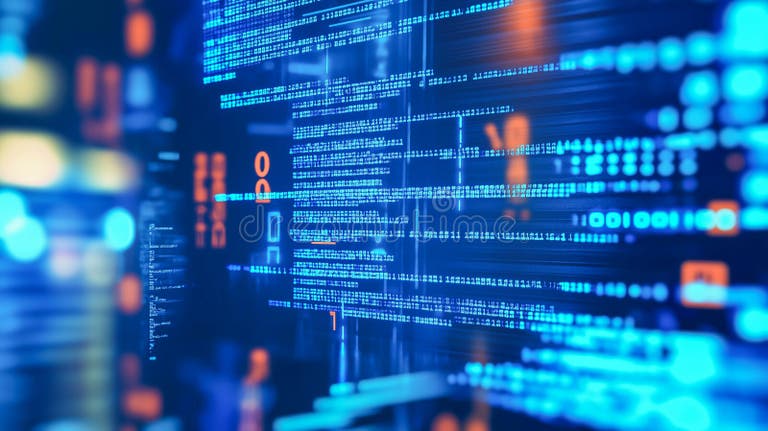 Vibrant Abstract Software Background Showcasing Intricate Digital ...