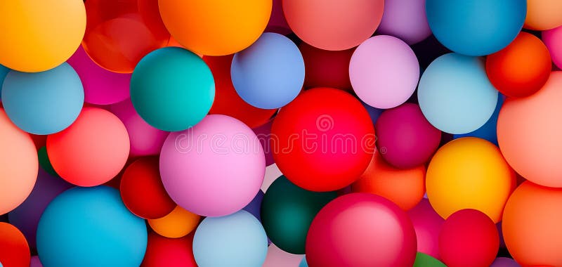 Vibrant Abstract Spheres Backdrop Stock Image - Image of playful, bold ...