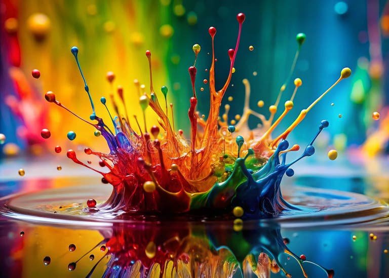 Vibrant Abstract Splatter Art Minimalist Patterns for Design ...