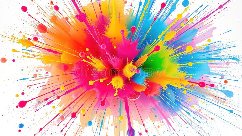 Vibrant Abstract Spray Paint Explosion a Dynamic Colorful Burst for ...