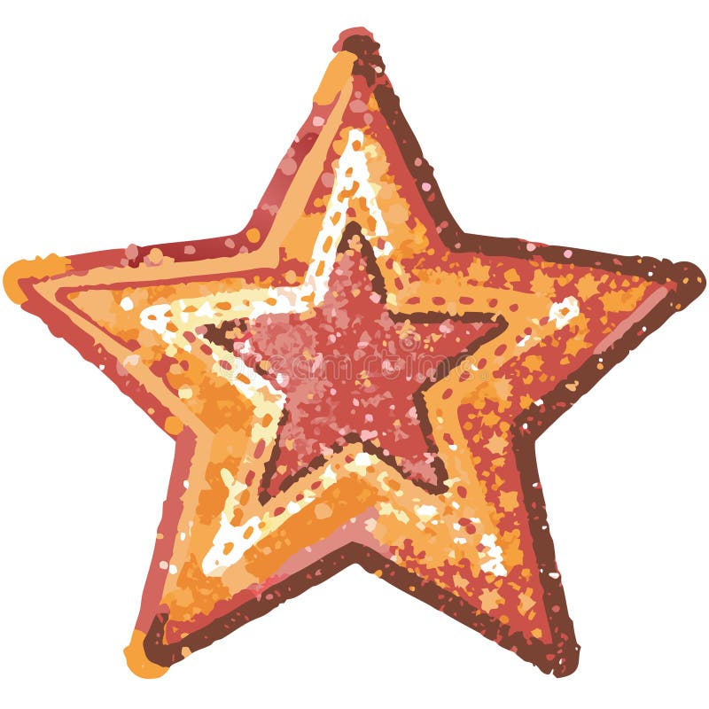 Vibrant Abstract Star Vector Art with Textured Color Layers Stock Image ...