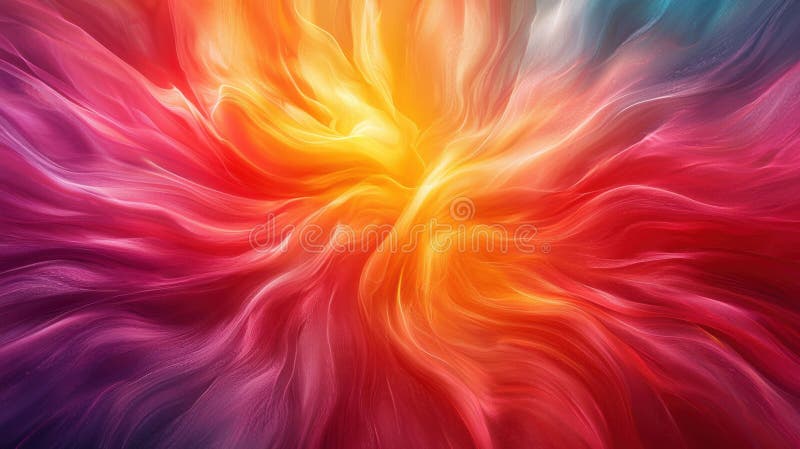 Vibrant Abstract Starburst Patterns in Warm Colors Create Dynamic ...