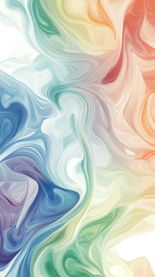 A Vibrant Abstract Swirl of Colors, Creating a Fluid and Dynamic Visual ...