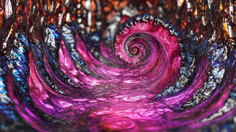 A Vibrant Abstract Swirl of Colors Creating a Mesmerizing Visual Depth ...