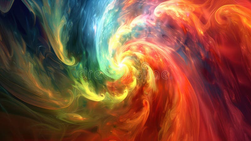 Vibrant Abstract Swirl of Colors in High Definition Stock Image - Image ...