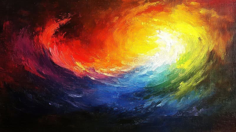 A Vibrant Abstract Swirl of Colors Representing Energy and Emotion ...