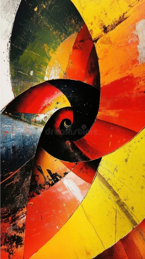 A Vibrant Abstract Swirl of Colors, Suggesting Movement and Dynamic ...