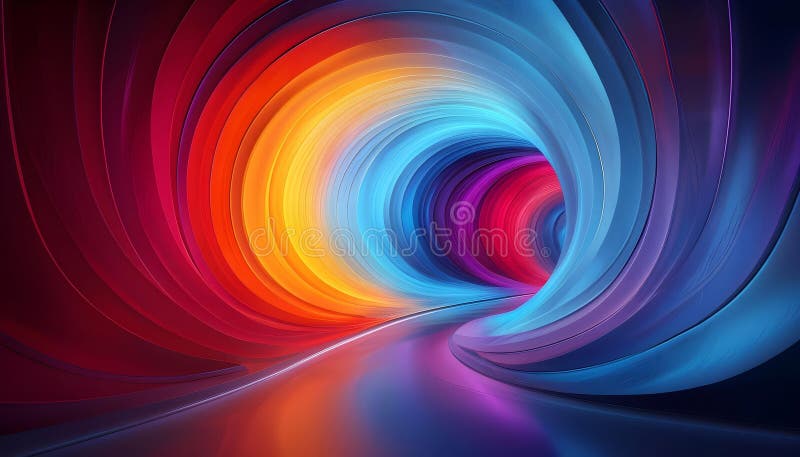 Vibrant Abstract Swirl Design, Multicolor, Dynamic Motion, Ideal for ...