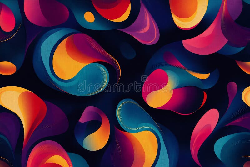 Vibrant Abstract Swirl Designs Stock Photo - Image of dark, aesthetics ...