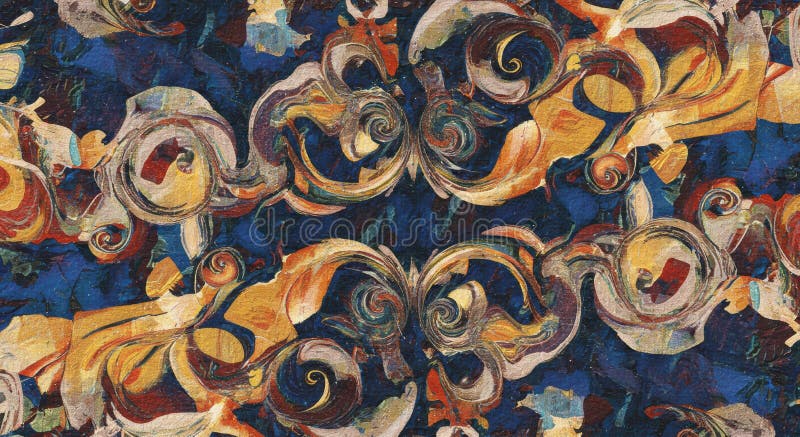 Vibrant Abstract Swirl Pattern with Rich Colors and Textures Stock ...