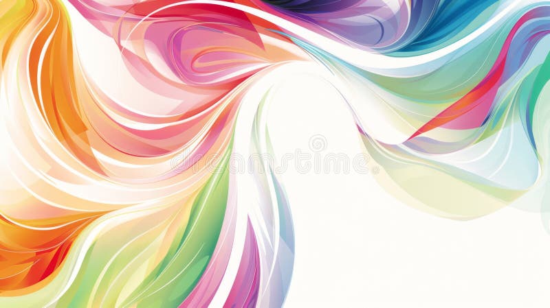 Vibrant Abstract Swirls of Color Background Design Stock Image - Image ...