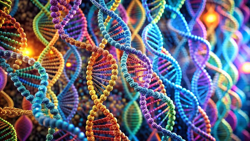 A Vibrant, Abstract Tapestry Representing the Intricate Structure of ...