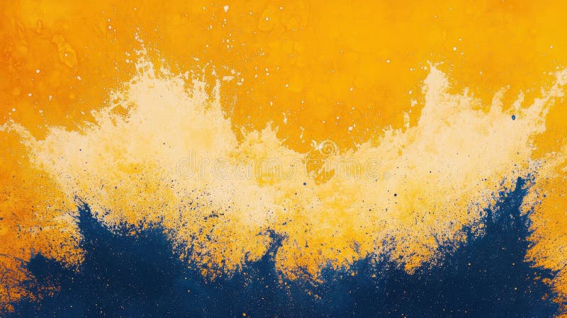 Vibrant Abstract Texture with Blue and Yellow Color Splash Effects ...